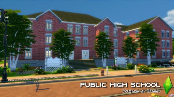 Mod The Sims Public High School By ISandor Sims 4 Downloads