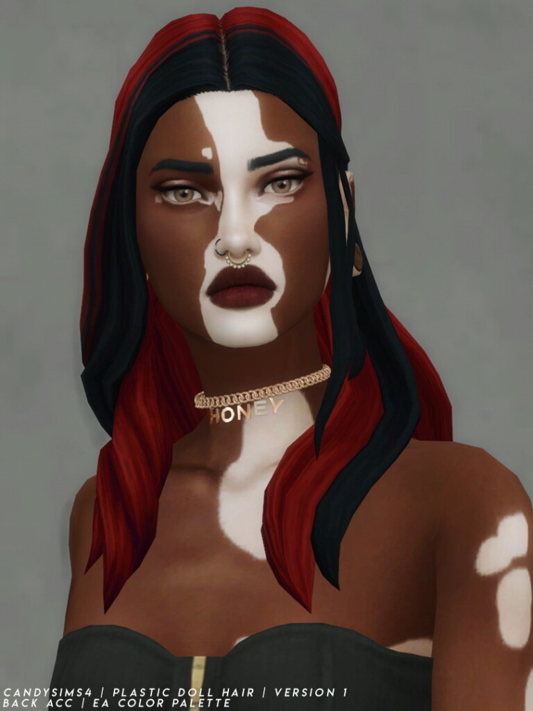 Candy Sims 4: Plastic Doll Hair and Accessories • Sims 4 Downloads