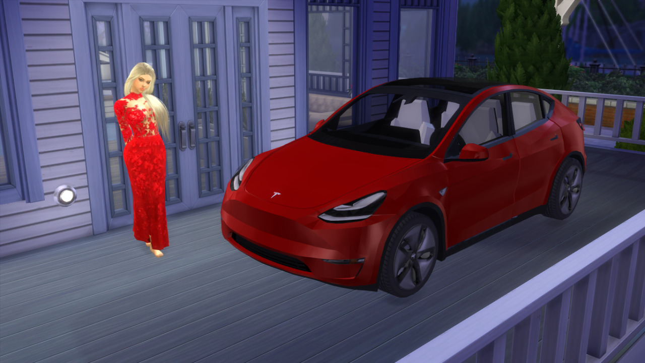 Lory Sims: Tesla Model Y • Sims 4 Downloads
