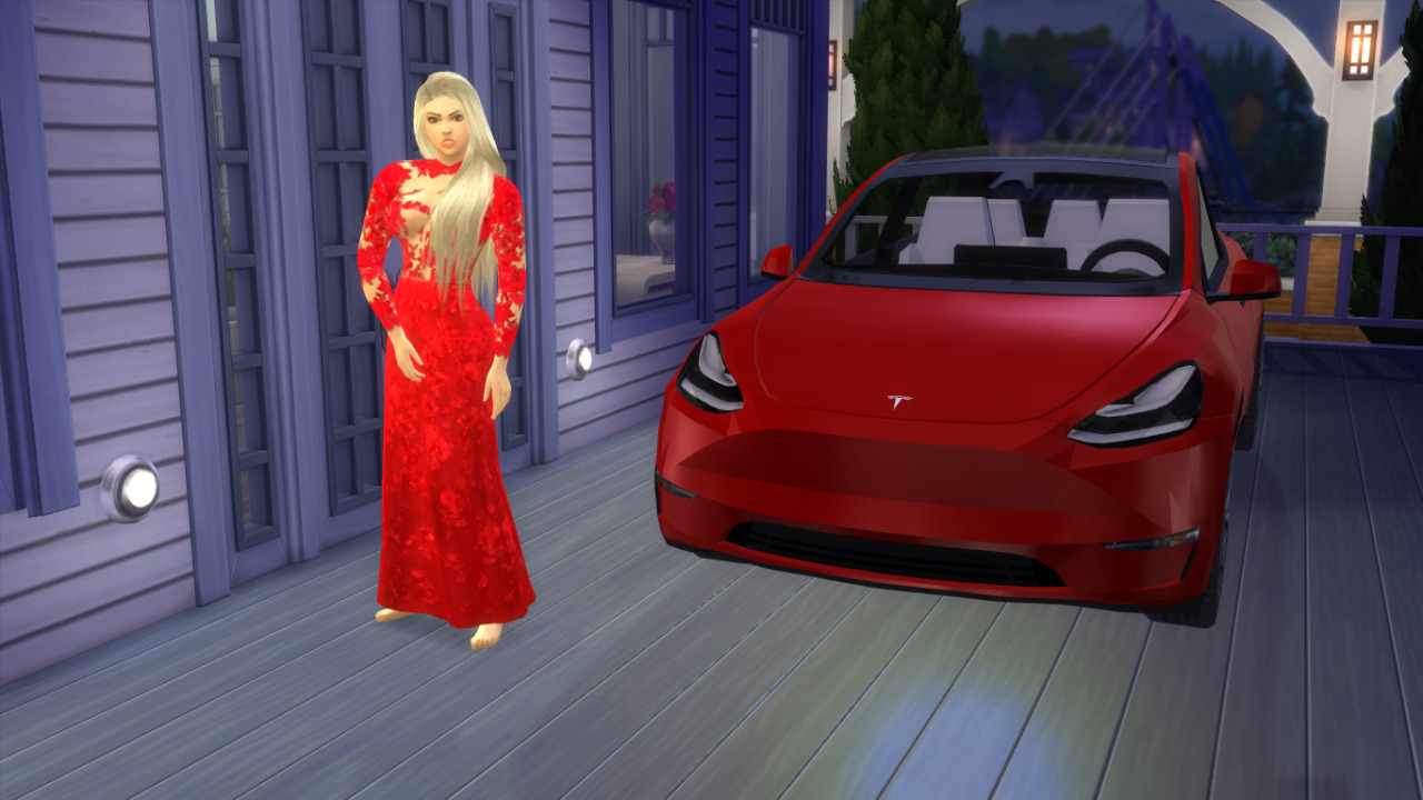 Lory Sims: Tesla Model Y • Sims 4 Downloads