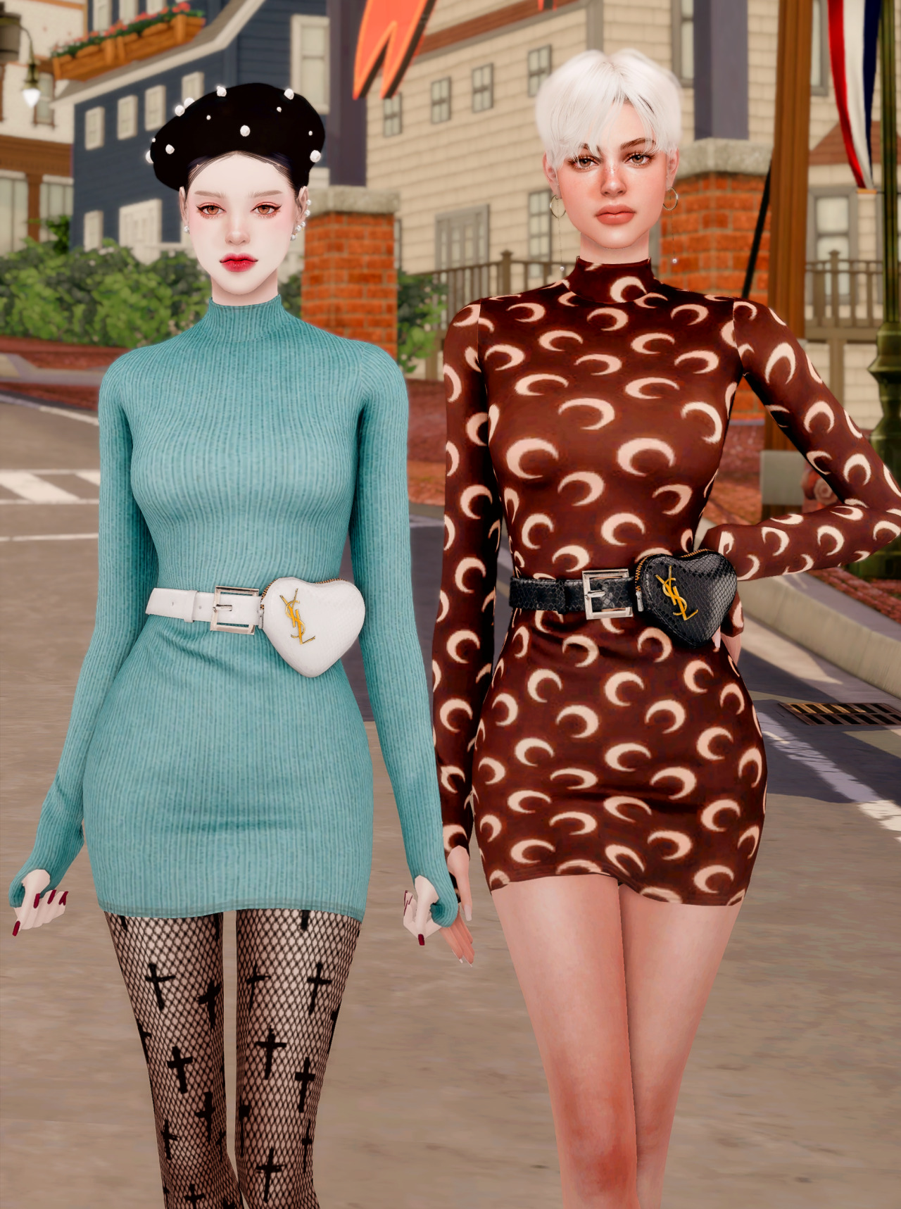 Rimings: Hipsack and Tight Short Dress • Sims 4 Downloads