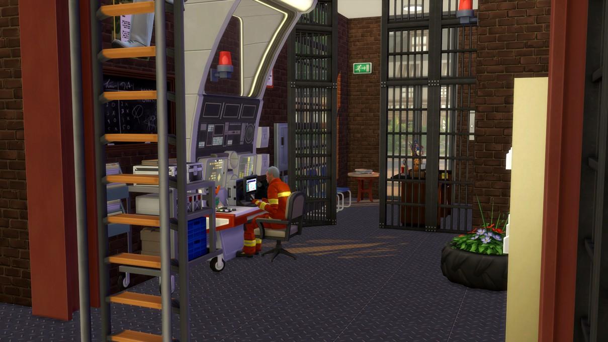 Luniversims: Fire and Rescue Station by chipie-cyrano • Sims 4 Downloads