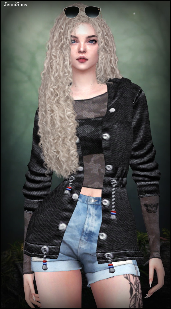 Jenni Sims: Jacket • Sims 4 Downloads