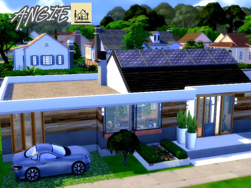 The Sims Resource: Angie Eco house by GenkaiHaretsu • Sims 4 Downloads