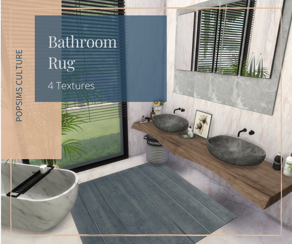 Pop Sims Culture: Bathroom Rug • Sims 4 Downloads