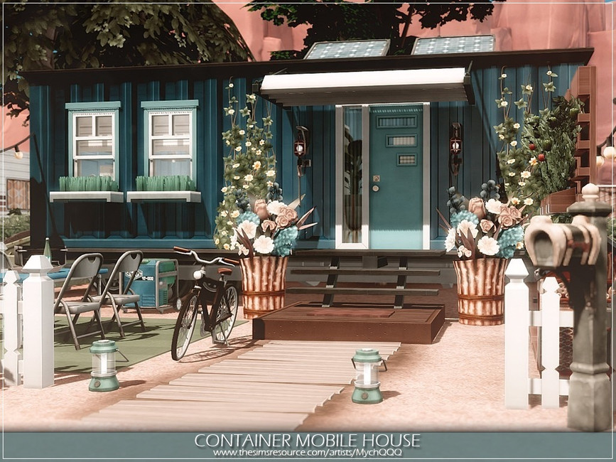 The Sims Resource: Container Mobile House by MychQQQ • Sims 4 Downloads