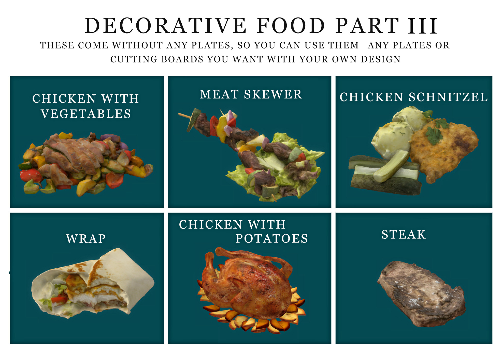 Leo 4 Sims: Decorative Food Outdoor Part 2 • Sims 4 Downloads