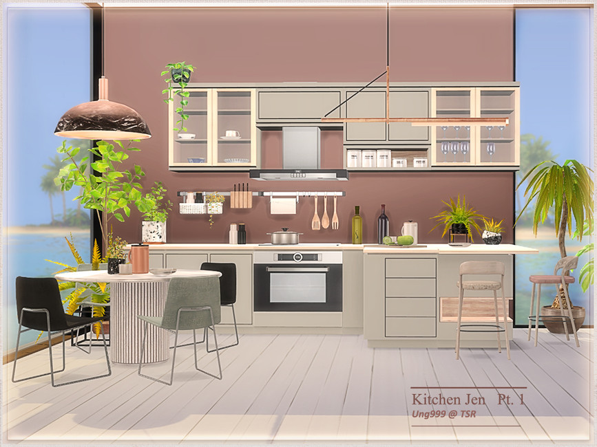 The Sims Resource: Kitchen Jen Part 1 by ung999 • Sims 4 Downloads