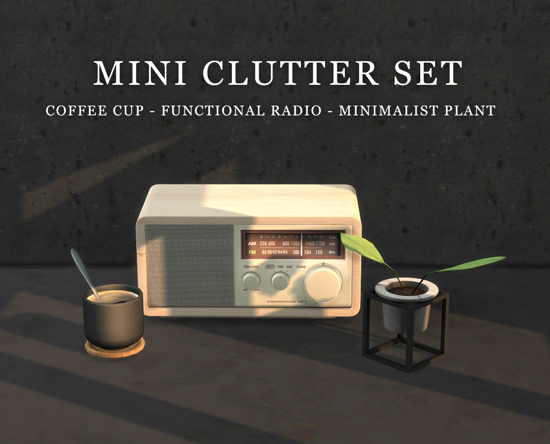 Leo 4 Sims: Mini Clutter Set • Sims 4 Downloads