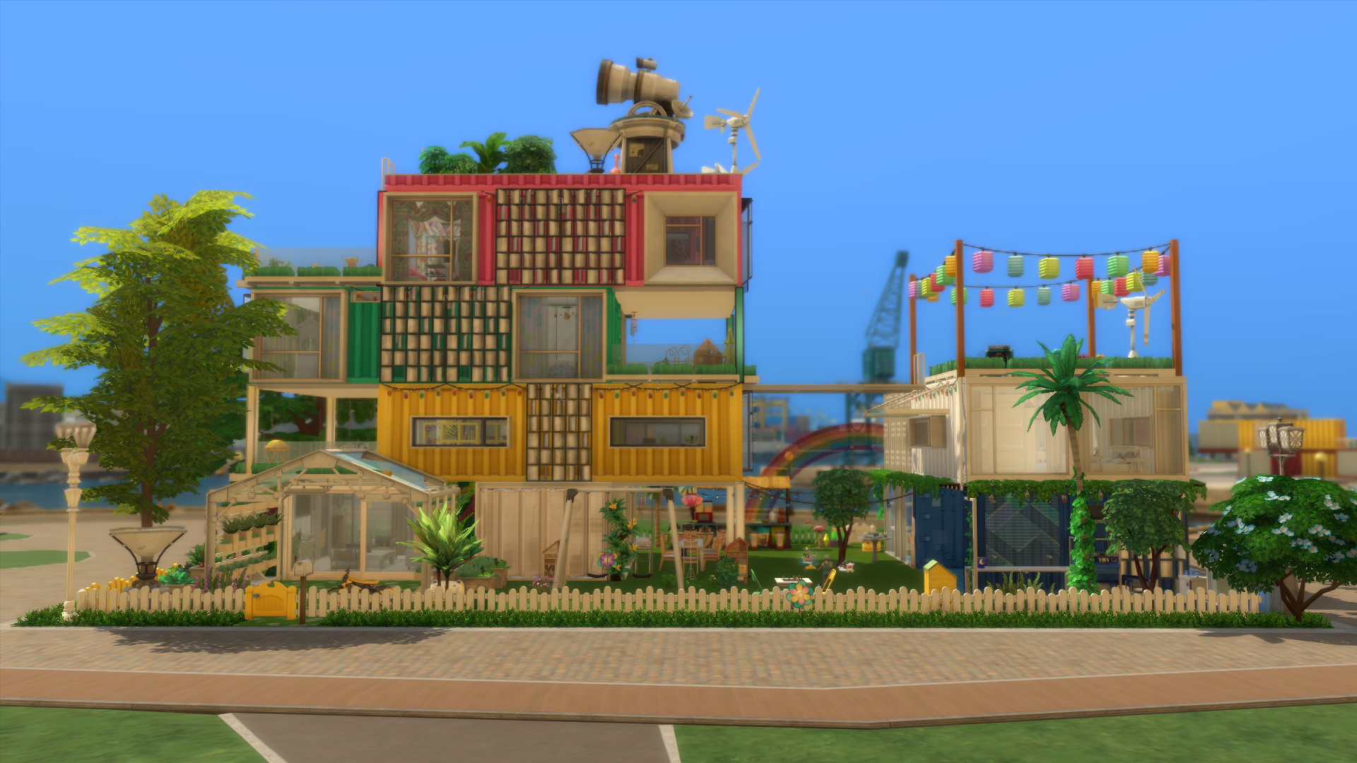 Mod The Sims: Rainbow's House (No cc) by mamba_black • Sims 4 Downloads