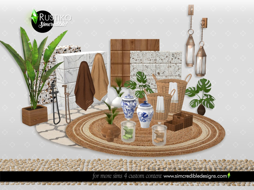 The Sims Resource: Rustiko Decor by SIMcredible! • Sims 4 Downloads