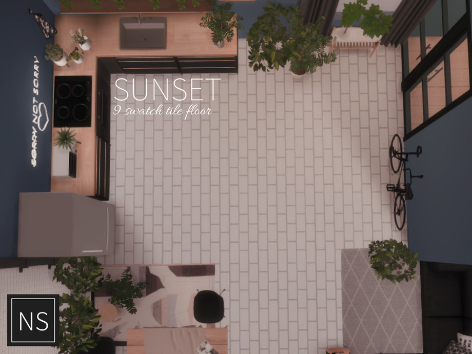 The Sims Resource: Sunset Floor by Networksims • Sims 4 Downloads