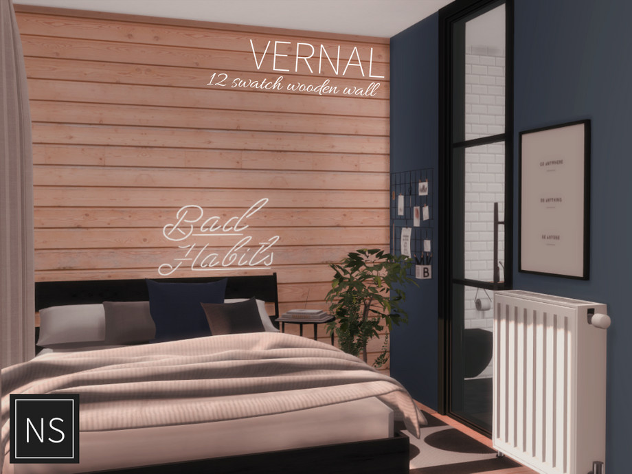 The Sims Resource: Vernal Walls by networksims • Sims 4 Downloads