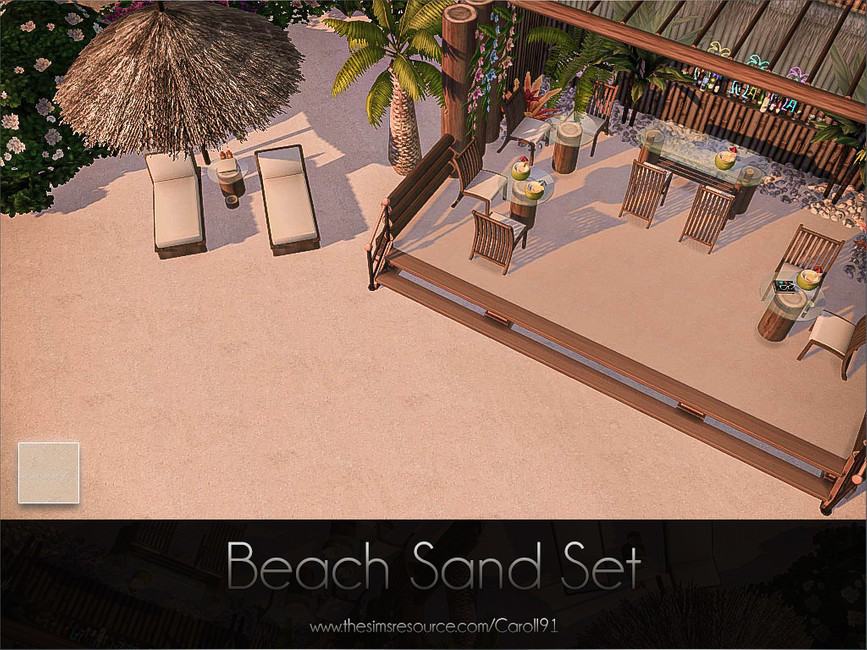 Beach Sand Set by Caroll91 from TSR • Sims 4 Downloads