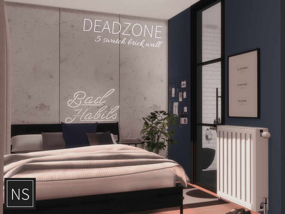 The Sims Resource: Dead Zone Walls by Networksims • Sims 4 Downloads