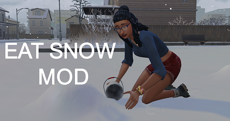 Kawaiistacie: Eat Snow Mod • Sims 4 Downloads