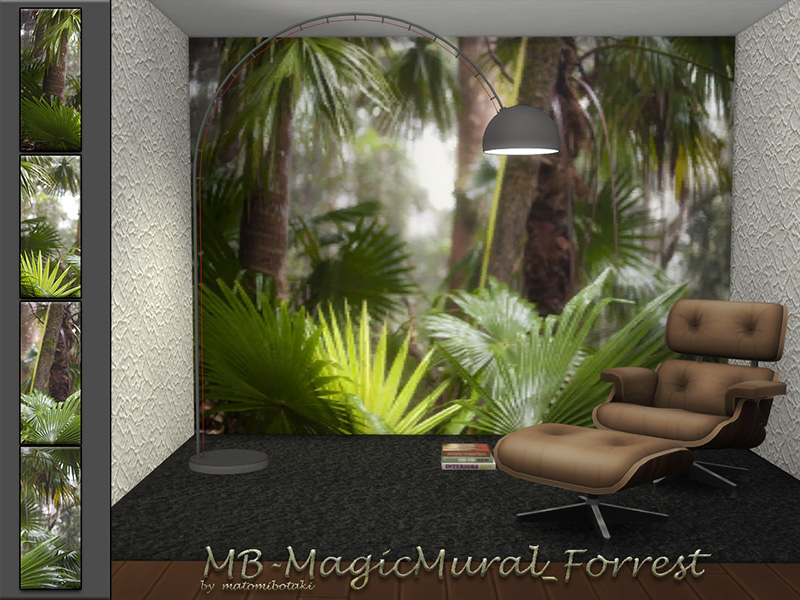 Magic Mural Forrest by matomibotaki from TSR • Sims 4 Downloads