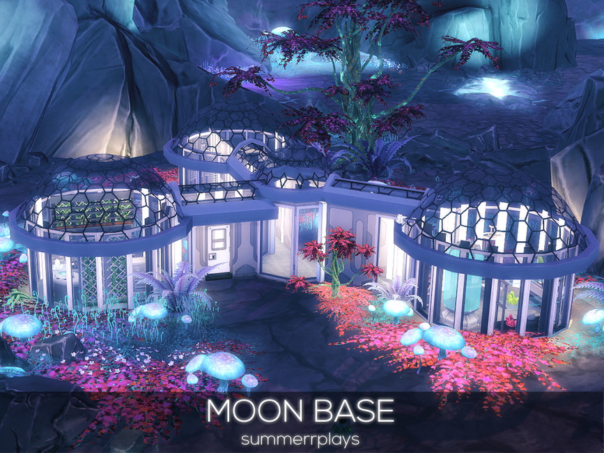 The Sims Resource: Moon Base House by Summerr Plays • Sims 4 Downloads