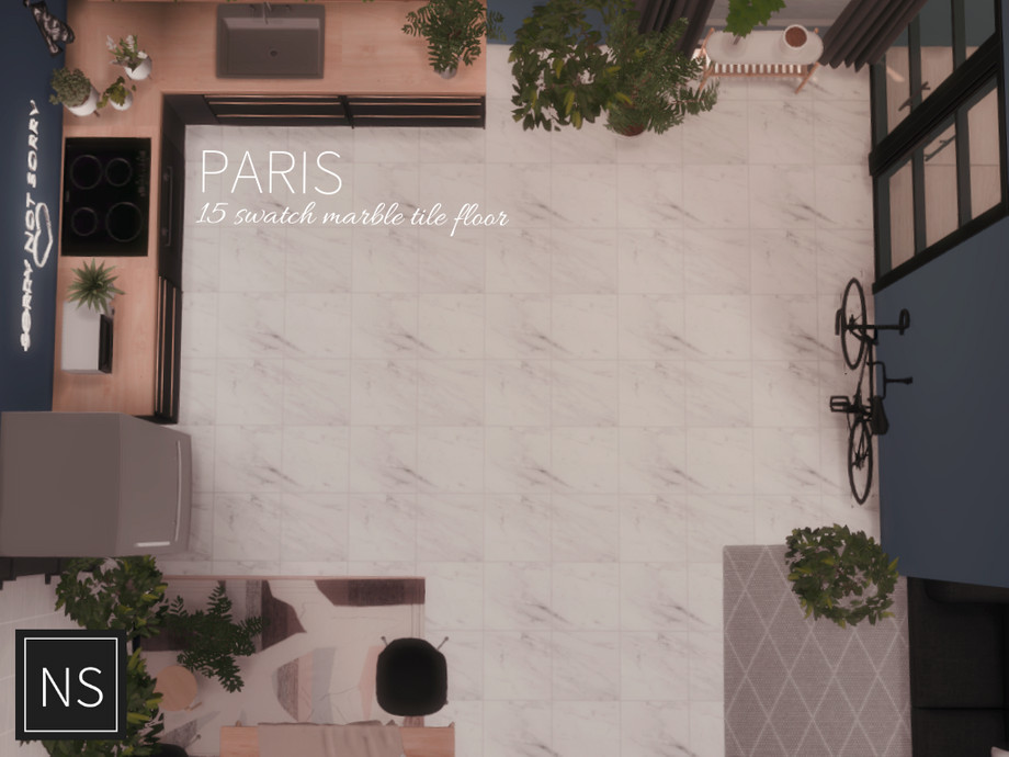 The Sims Resource: Paris Marble Tiles by networksims • Sims 4 Downloads