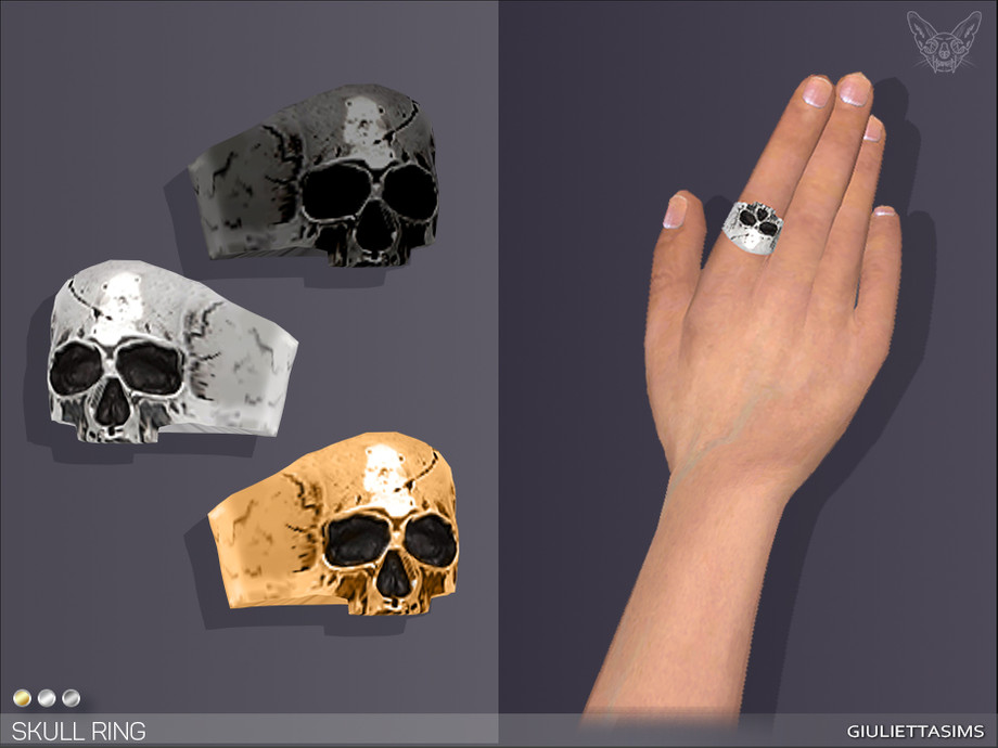 The Sims Resource: Skull Ring by feyona • Sims 4 Downloads