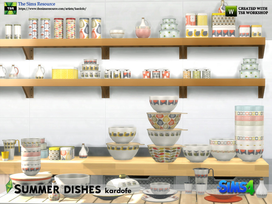 The Sims Resource: Summer dishes by kardofe • Sims 4 Downloads