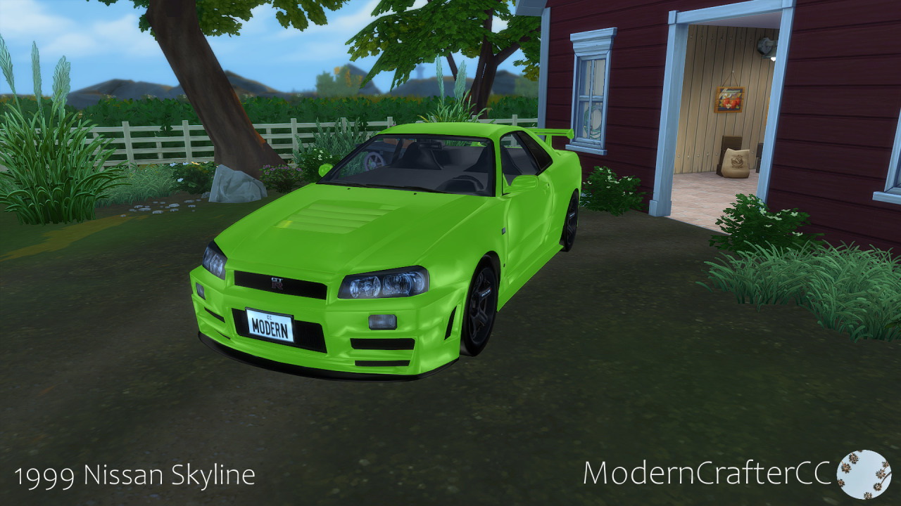 1999 Nissan Skyline from Modern Crafter • Sims 4 Downloads
