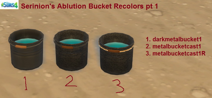 31 Recolors of Serinion's Portable Bucket for ablution by suceress from ...
