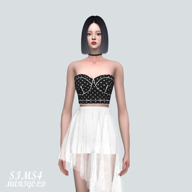 ABCD Tube Top from SIMS4 Marigold • Sims 4 Downloads