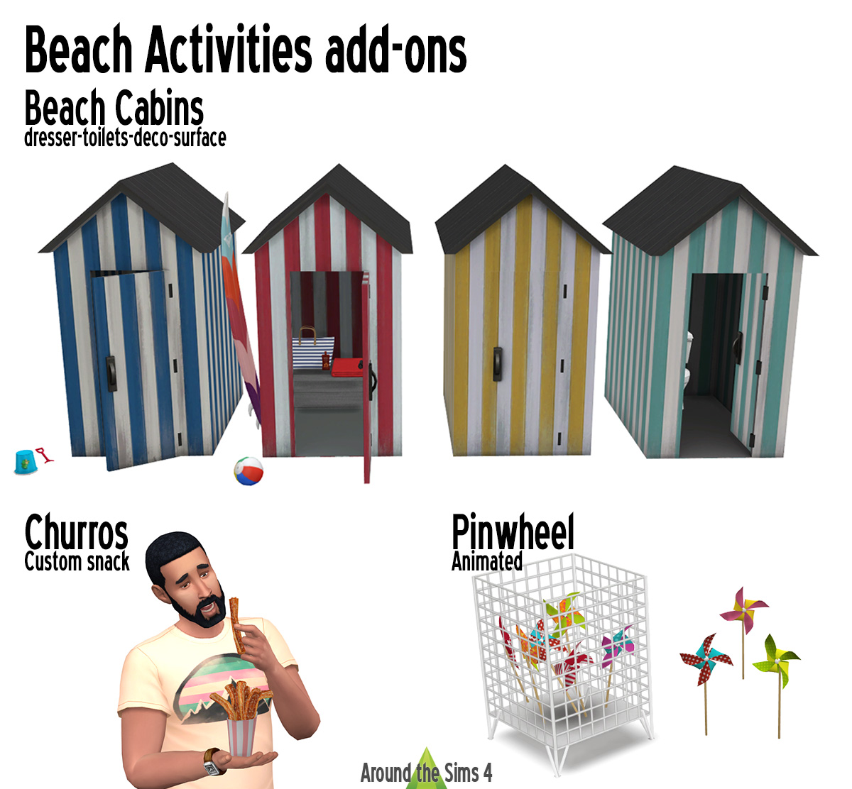 Beach activities from Around The Sims 4 • Sims 4 Downloads