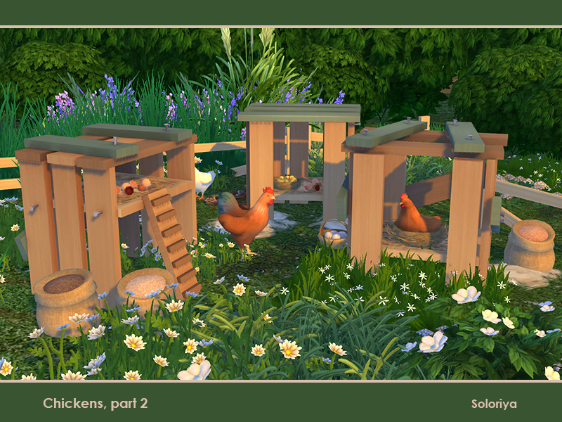 Chickens Part 2 by soloriya from TSR • Sims 4 Downloads