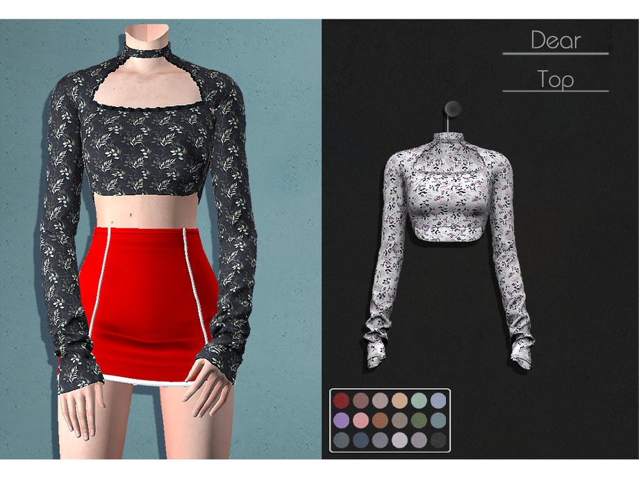 Dear Top by Lisaminicatsims from TSR • Sims 4 Downloads