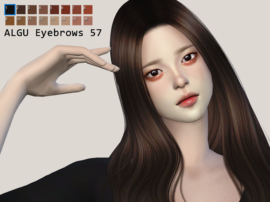 Eyebrows by Algu from TSR • Sims 4 Downloads
