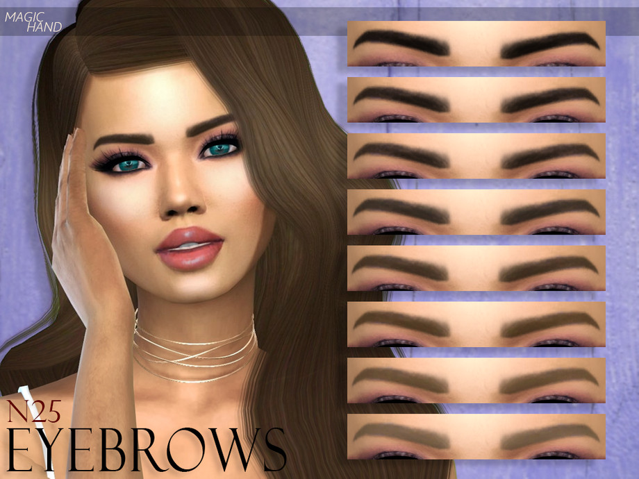 Eyebrows N25 by MagicHand from TSR • Sims 4 Downloads
