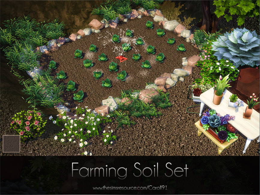Farming Soil Set by Caroll91 from TSR • Sims 4 Downloads