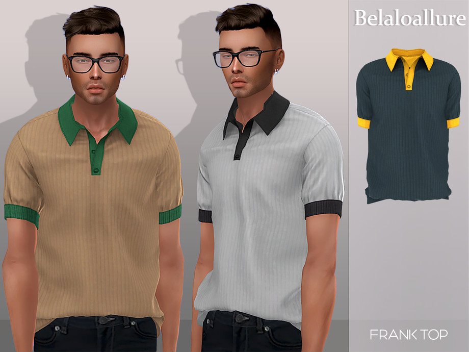 Belaloallure Frank top by belal1997 from TSR • Sims 4 Downloads