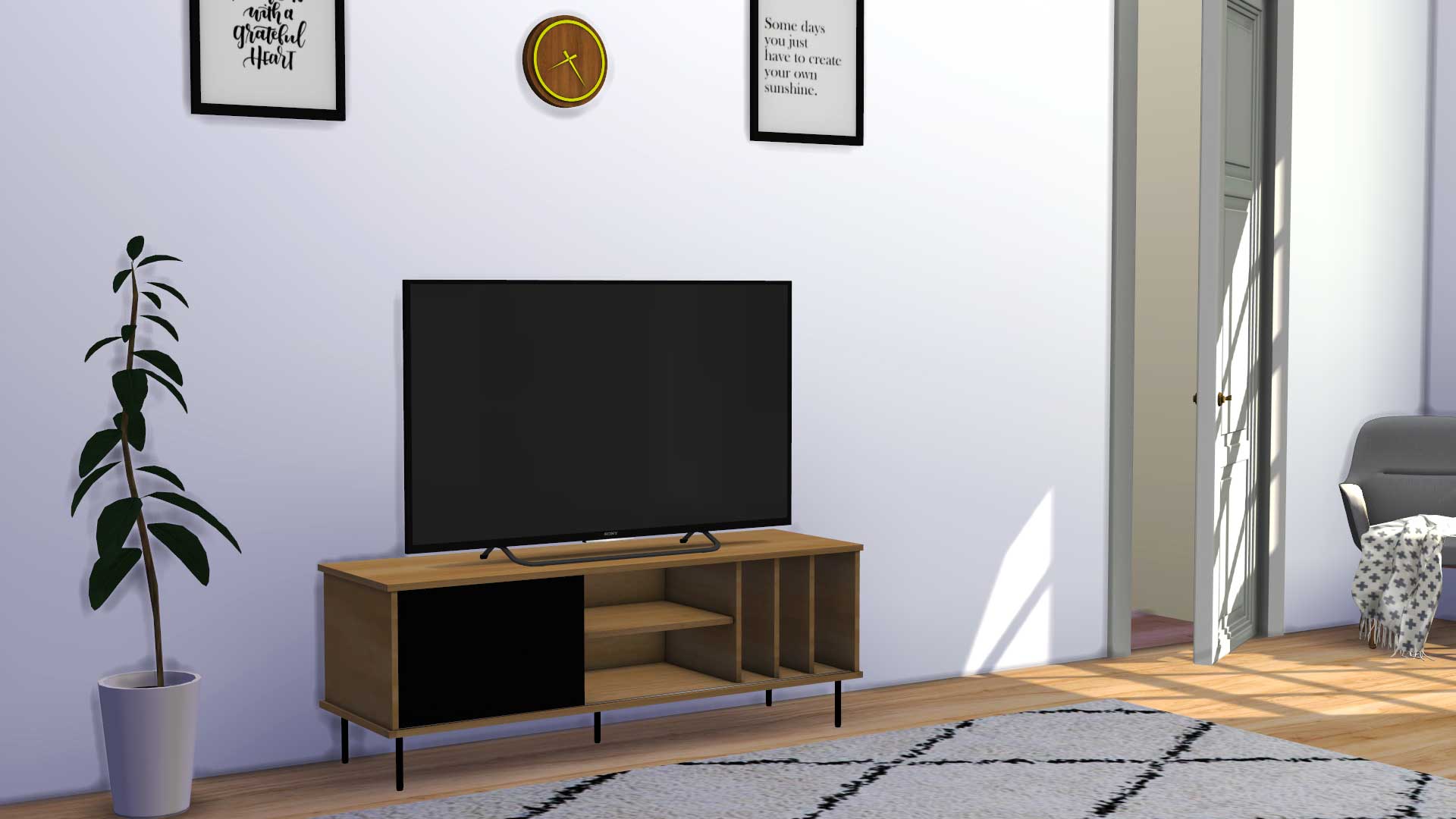 Fars TV Unit from Sunkissedlilacs • Sims 4 Downloads