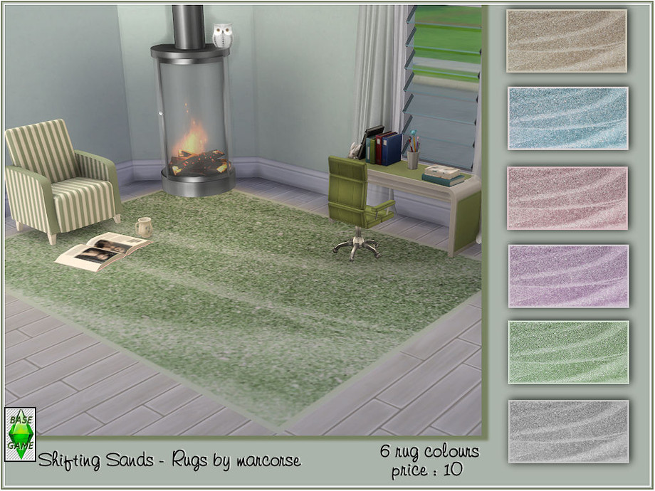Shifting Sands Rugs by marcorse from TSR • Sims 4 Downloads
