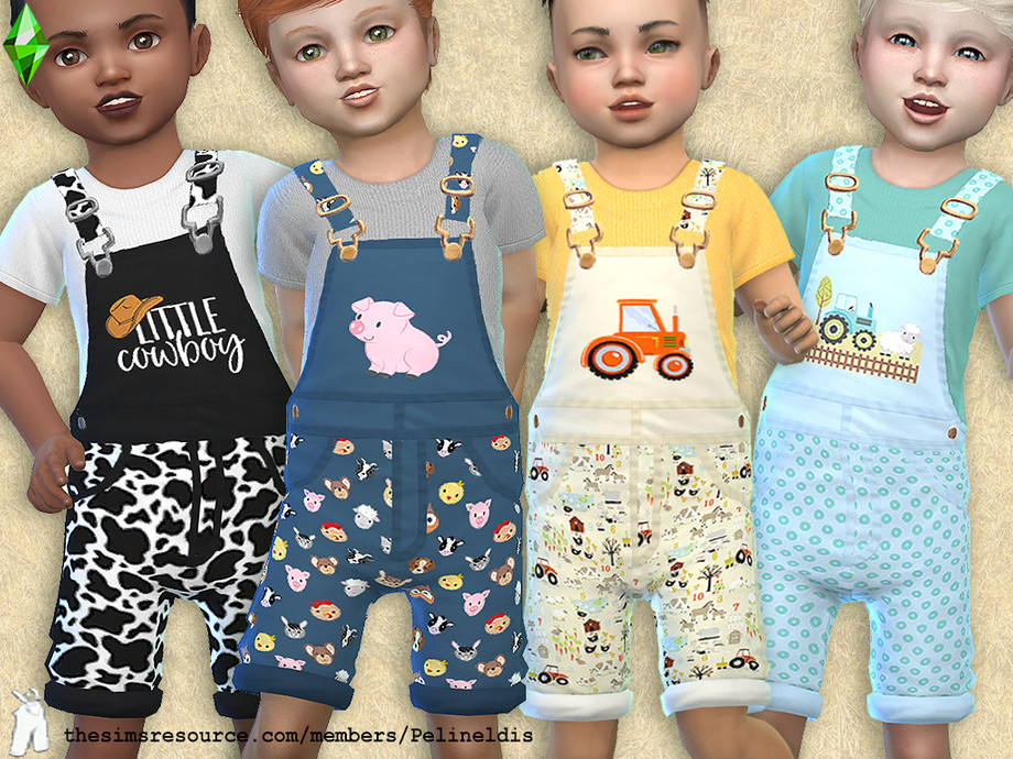 Farm Life Overall by Pelineldis from TSR • Sims 4 Downloads