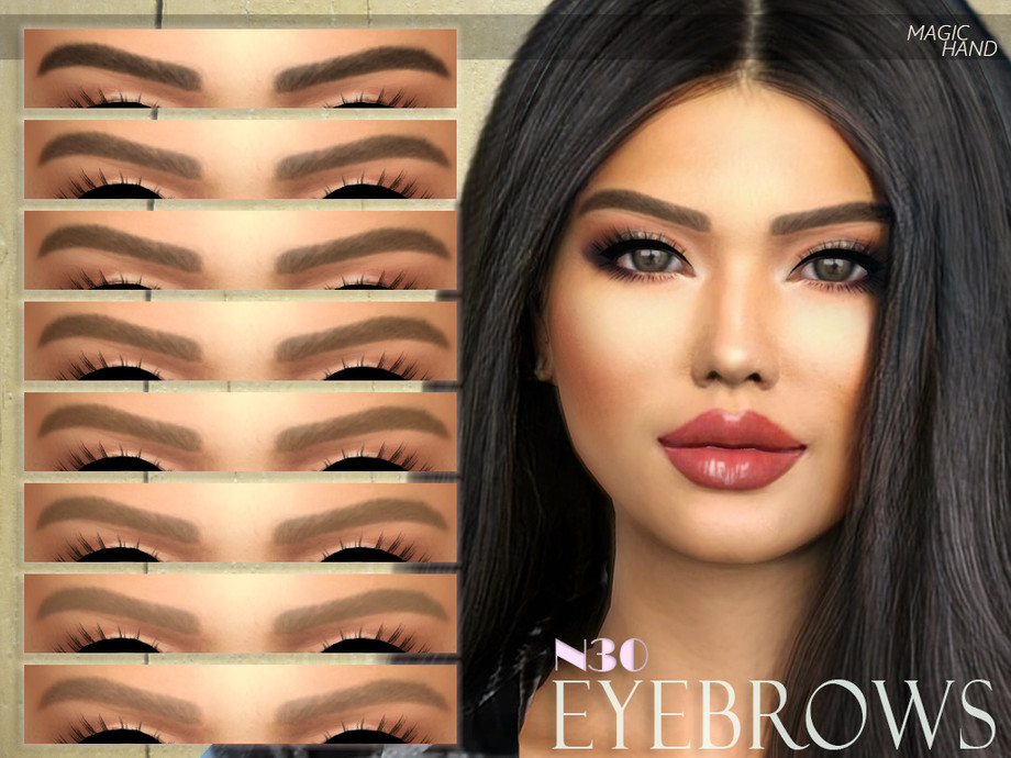 Eyebrows N30 by MagicHand from TSR • Sims 4 Downloads