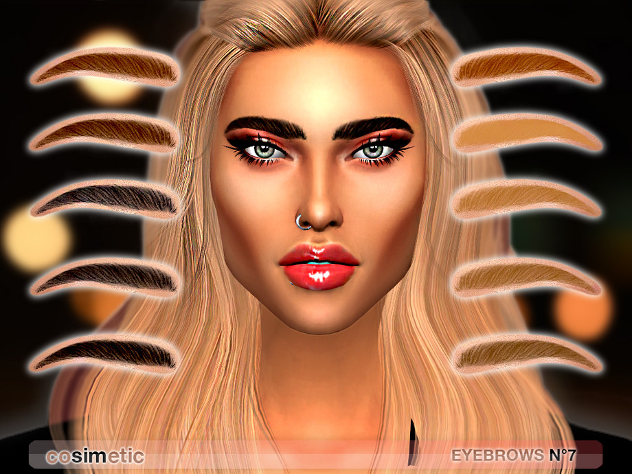 Eyebrows N7 by cosimetic from TSR • Sims 4 Downloads