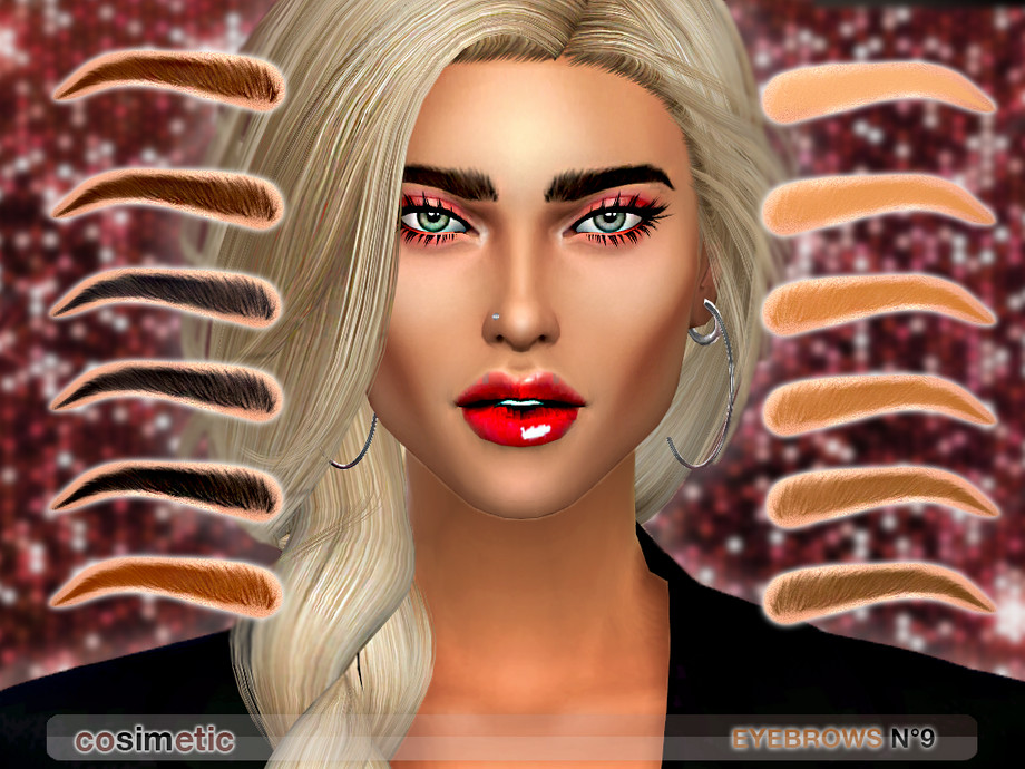 Eyebrows N9 by cosimetic from TSR • Sims 4 Downloads