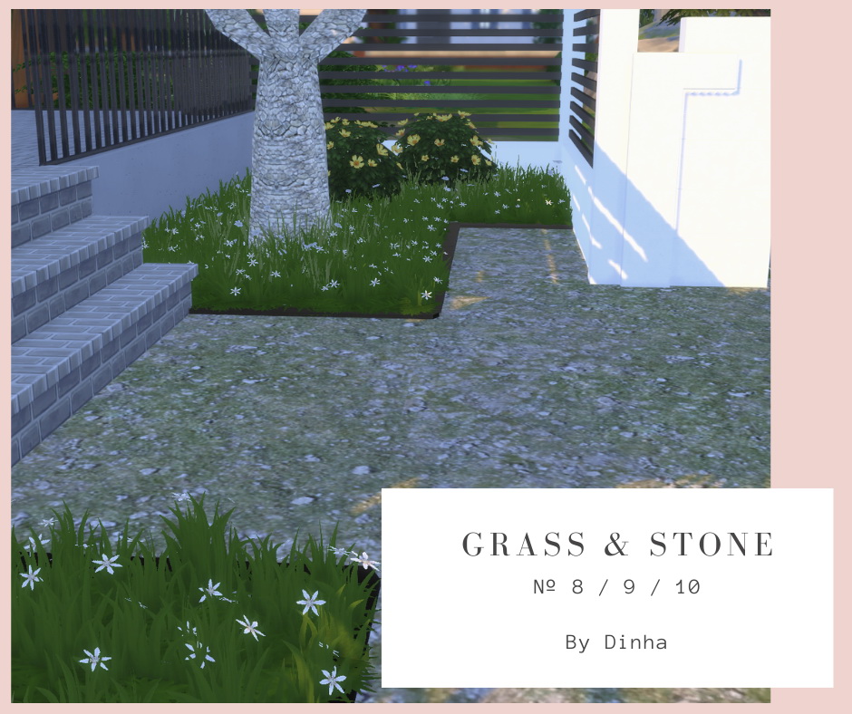 Grass and Stone 8/9/10 from Dinha Gamer • Sims 4 Downloads