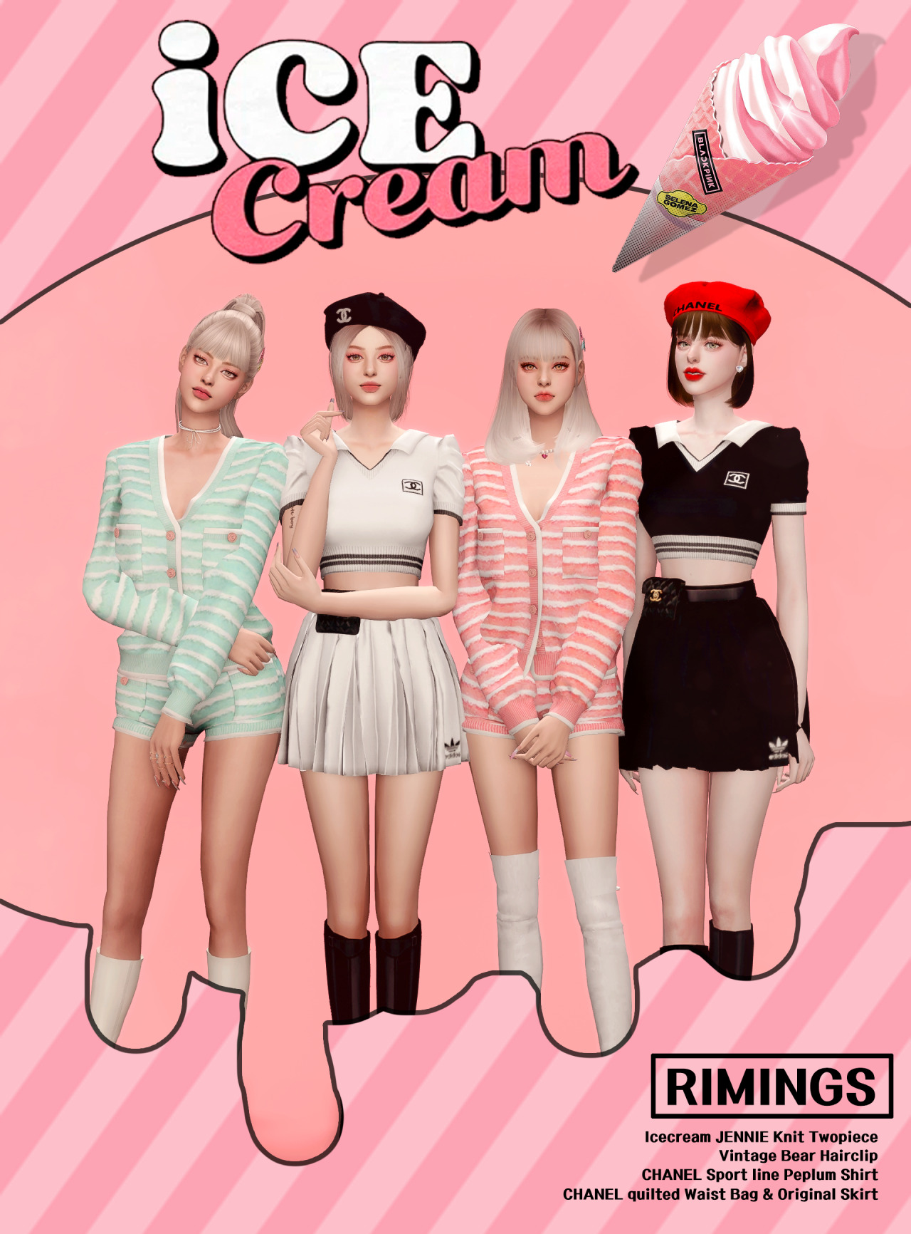 Ice Cream Collection from Rimings • Sims 4 Downloads