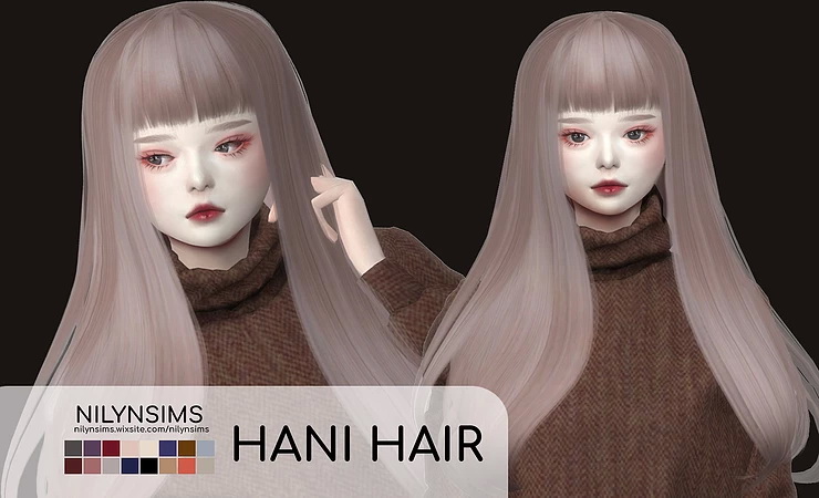 Nani Hairstyle from Nilyn Sims 4 • Sims 4 Downloads