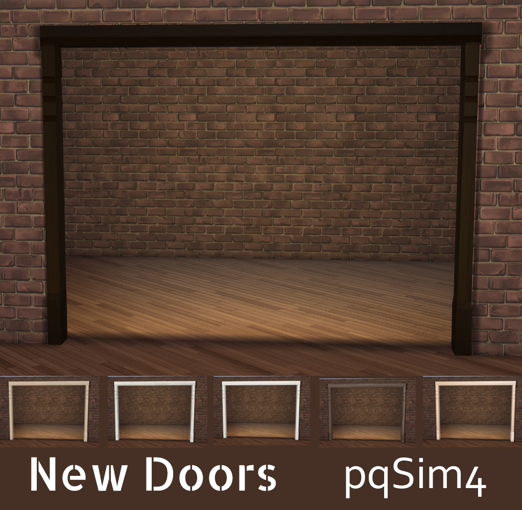 Simplistic: Centred Flower Power Doors • Sims 4 Downloads