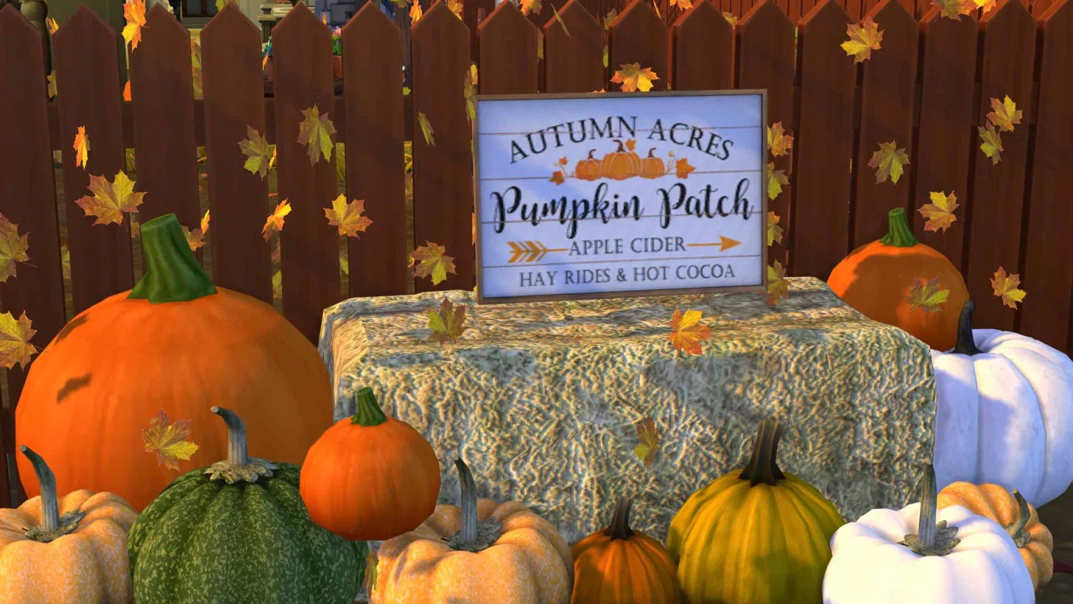 Pumpkin Patch Signs from Sunkissedlilacs • Sims 4 Downloads