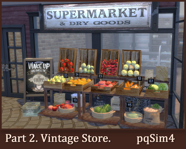 Vintage Store Part 2 from PQSims4 • Sims 4 Downloads