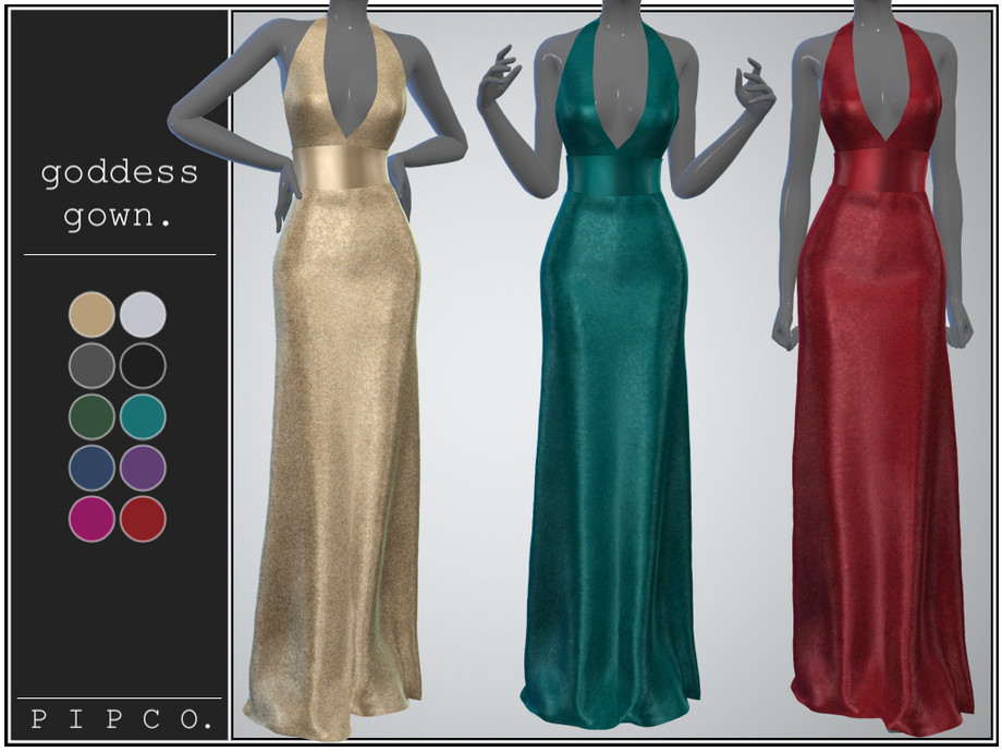 Goddess gown 2 by Pipco from TSR • Sims 4 Downloads