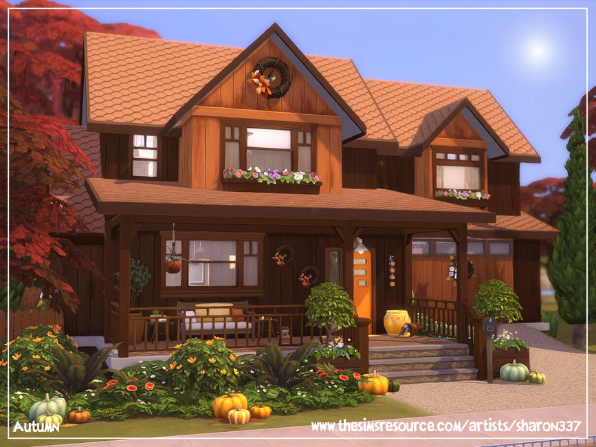 Autumn Home Nocc by sharon337 from TSR • Sims 4 Downloads