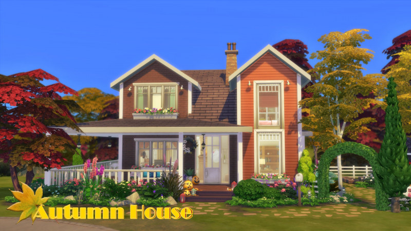 Autumn family home from Sims 3 by Mulena • Sims 4 Downloads